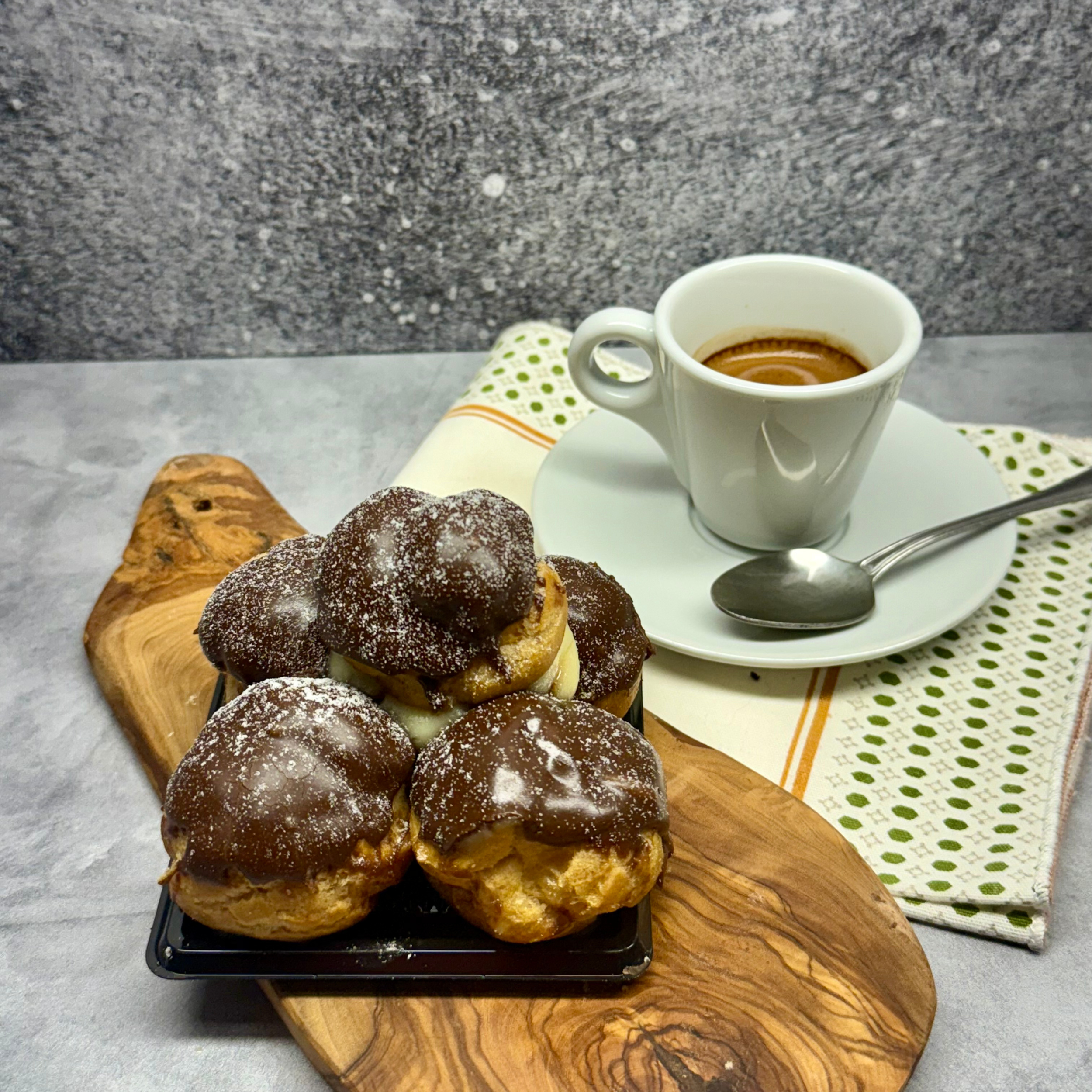 Chocolate custard puff | Victoria Pastry Company